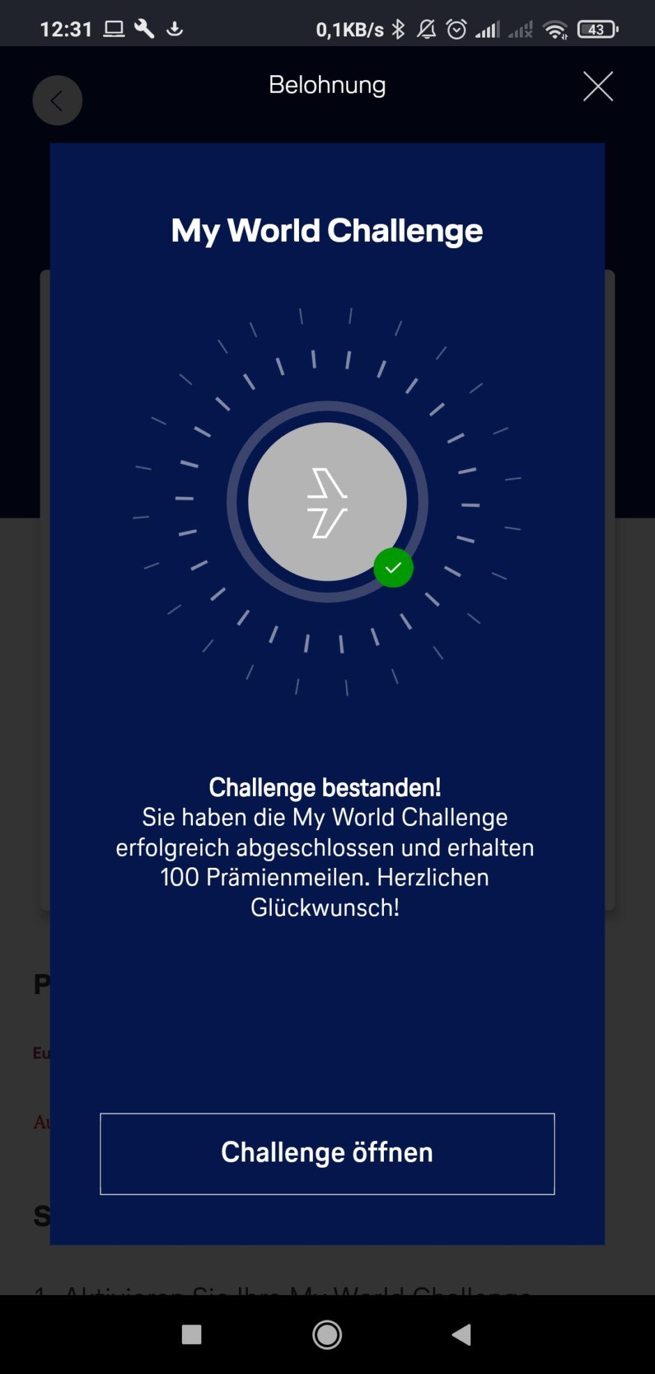 Miles & More App My World Challenge | meilenoptimieren