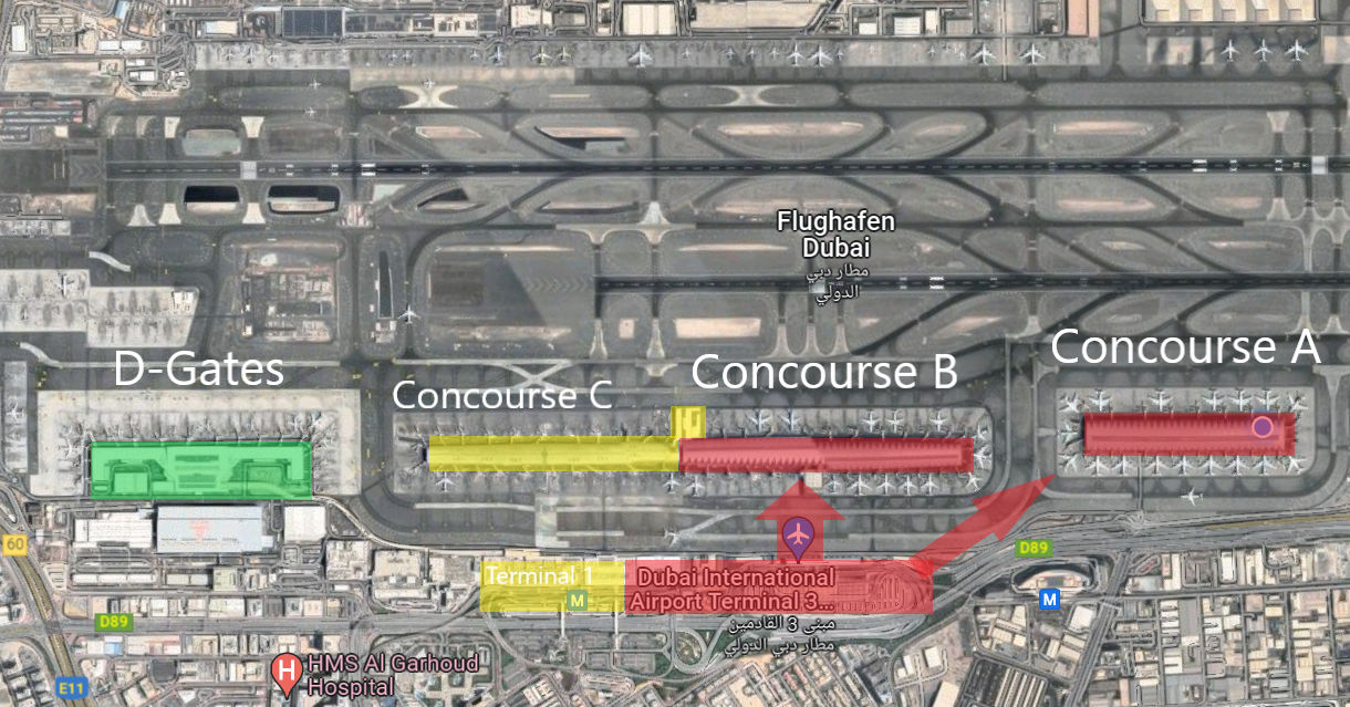 Emirates Business Class Lounge Dubai Concourse A | meilenoptimieren