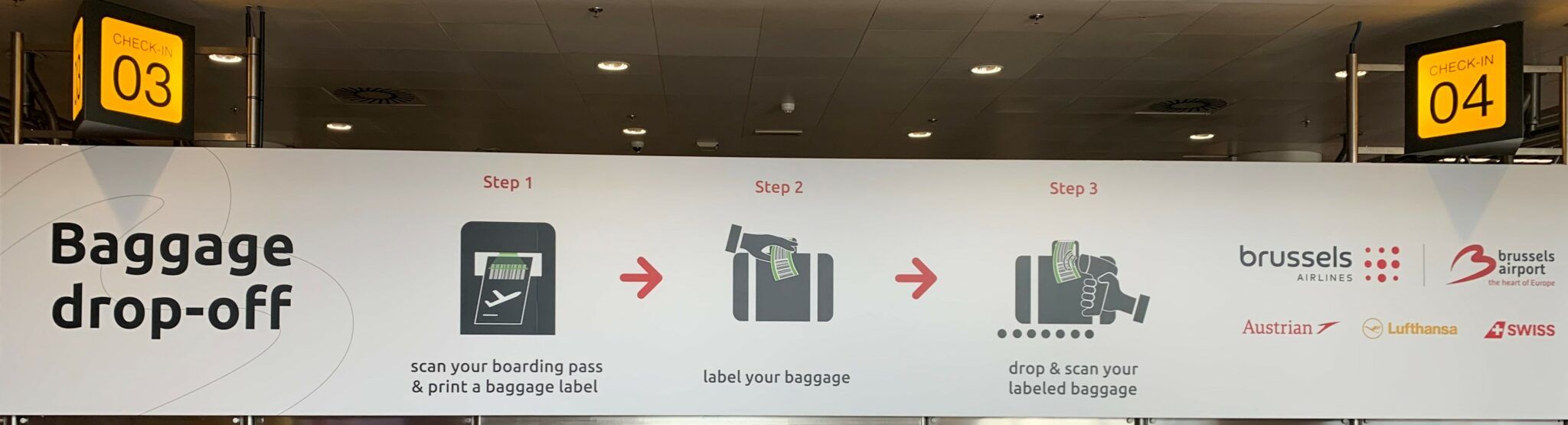 Brussels Airlines Baggage drop-off Automaten | meilenoptimieren