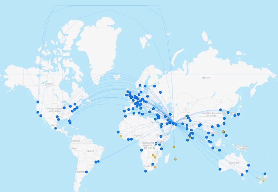 Neue Emirates Streckenmeldung | meilenoptimieren