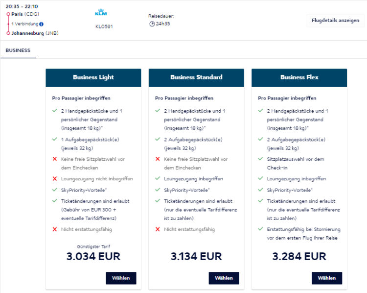 Air France & KLM führen Business Light Tarif ein | meilenoptimieren
